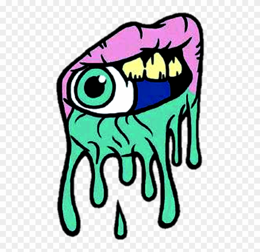 Eye Mouth Sticker By Clipart (#2810309) - PinClipart