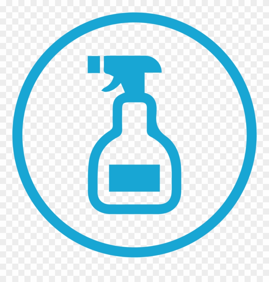 Spray Bottle For Surface And Subsurface Cleaning Icon Clipart (#2820207 ...