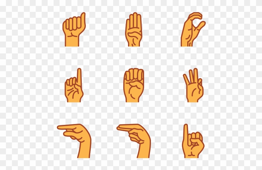 Hand Sign Clipart (#2823700) - PinClipart