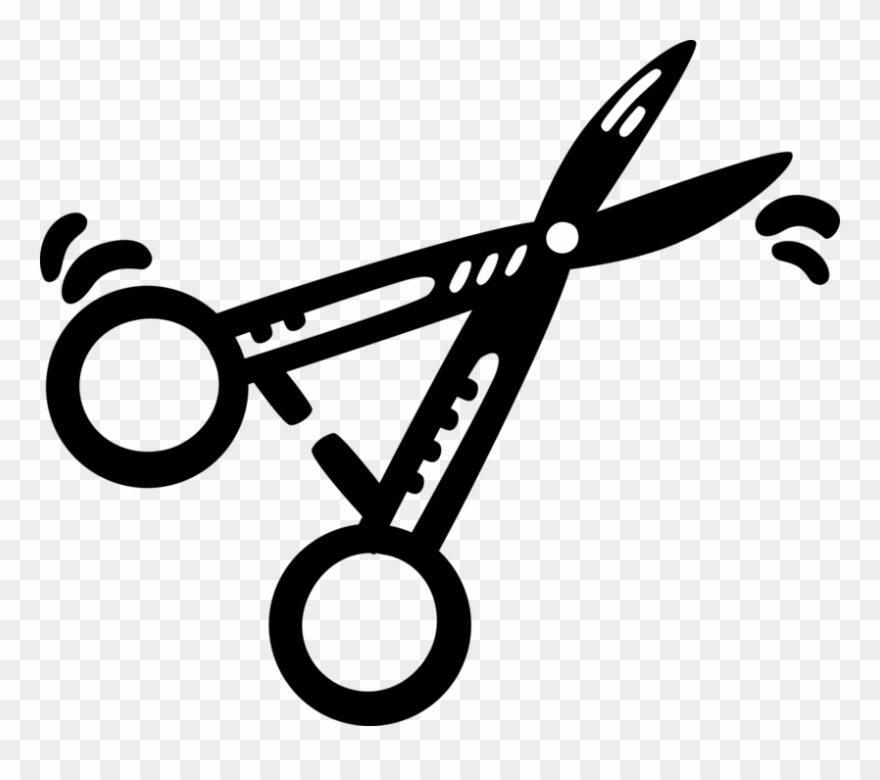 Vector Illustration Of Surgical Operating Room Scissors Clipart ...