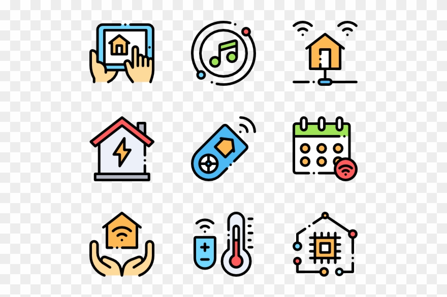 House Icons Free Domotics Clipart (#2865303) - PinClipart