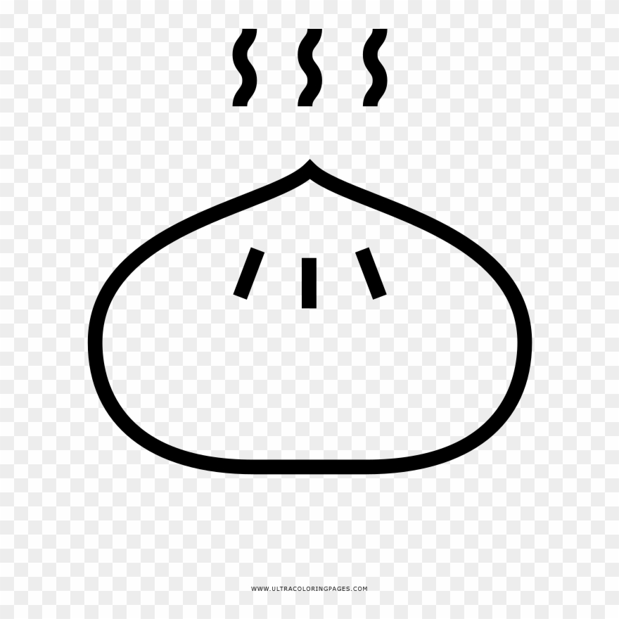 Dumpling Coloring Page Clipart (#2869737) - PinClipart