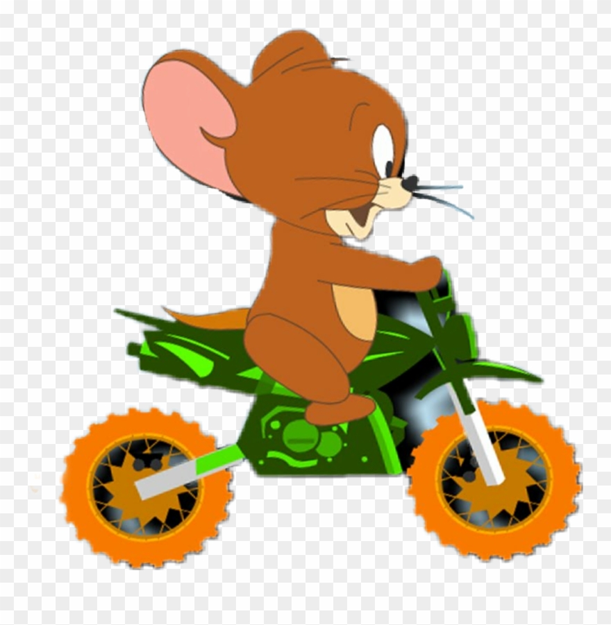Scmotorcycle Motorcycle Jerry Tomandjerry Cute Mouse Clipart (#2906819 ...