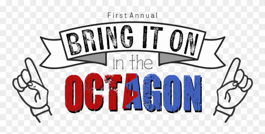 First Annual Red Vs Blue “bring It On In The Octagon” Clipart (#2927445 ...