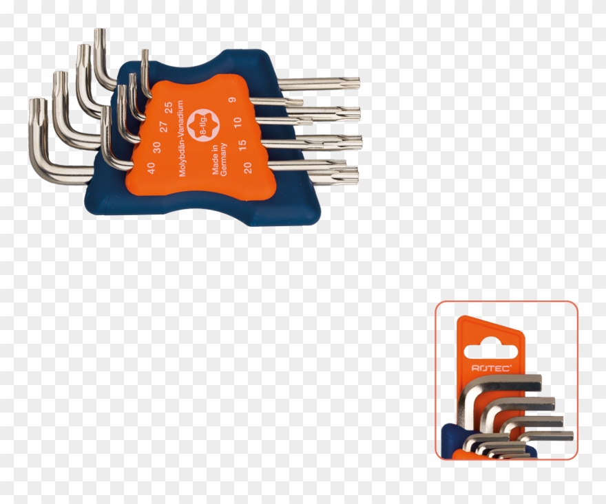Torx Key Set, Long Types Clipart (#2931432) - PinClipart