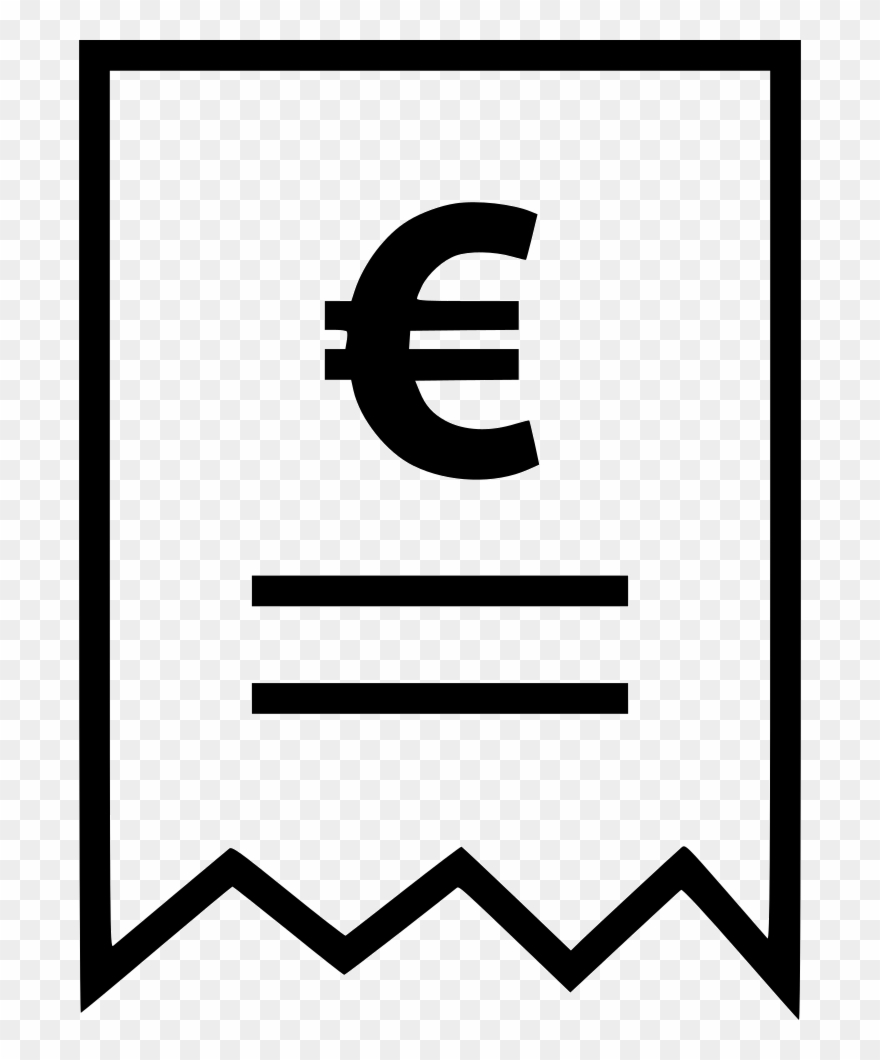 Euro Sign Note Receipt Comments Clipart (#2940183) - PinClipart