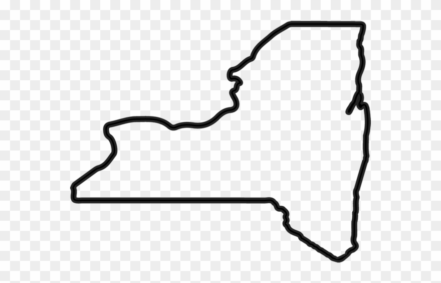 New York State Outline Clip Art - Png Download (#2949343) - PinClipart