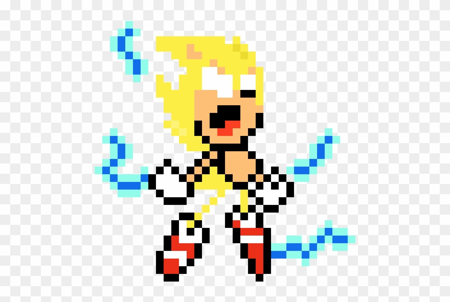 My Super Sonic 8-bit Clipart (#2955683) - PinClipart