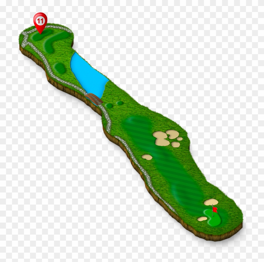 Both The Tee Shot And The Second Shot To The Green Clipart (#2959225 ...