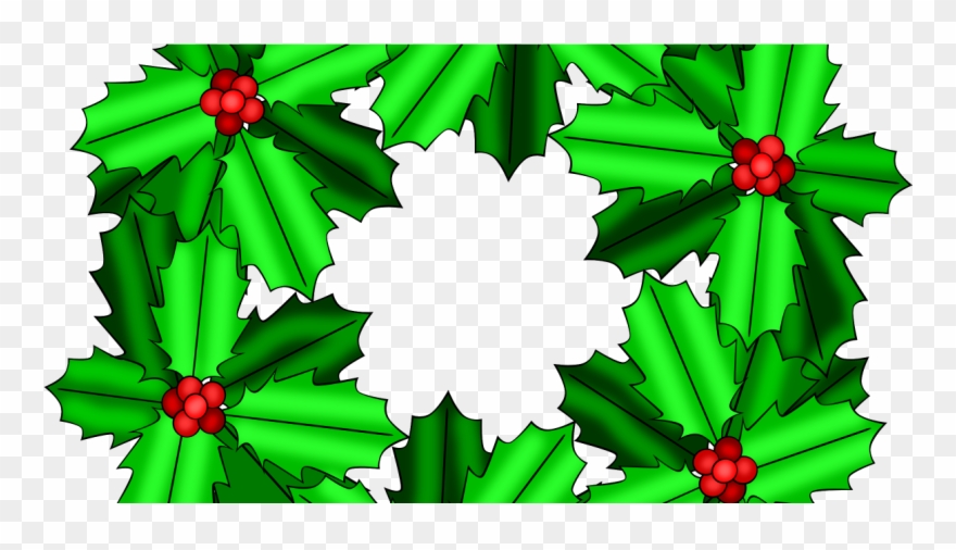 Holly Wreath Clip Art - Png Download (#2980641) - PinClipart