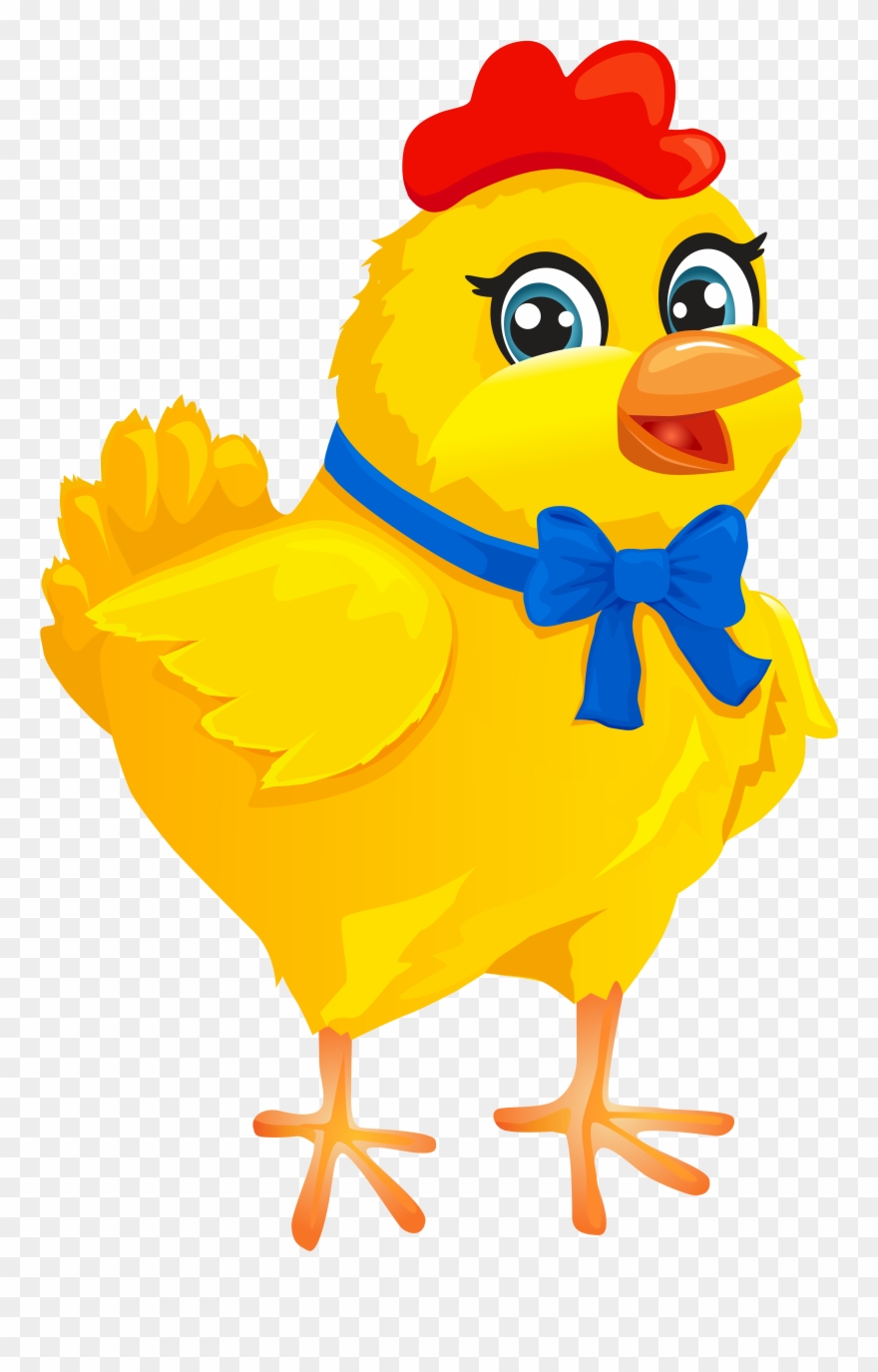 Easter Images Clip Art Chicken Painted Easter Chicken - Yellow Chicken ...
