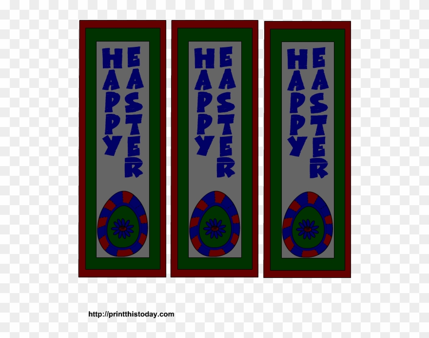 Happy Easter Bookmarks - Emblem Clipart (#34138) - PinClipart