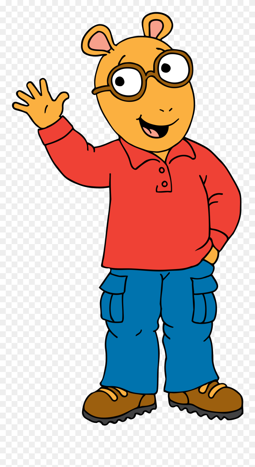 Children Reading Book Clipart - Arthur The Cartoon Character - Png ...