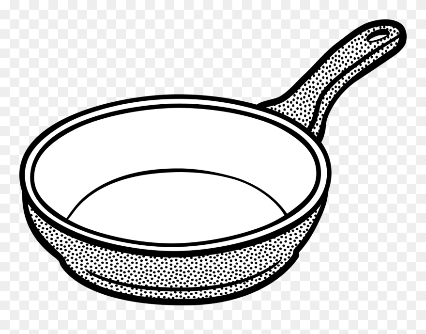 Cookware Frying Pan Drawing Computer Icons - Pan Clipart Black And ...