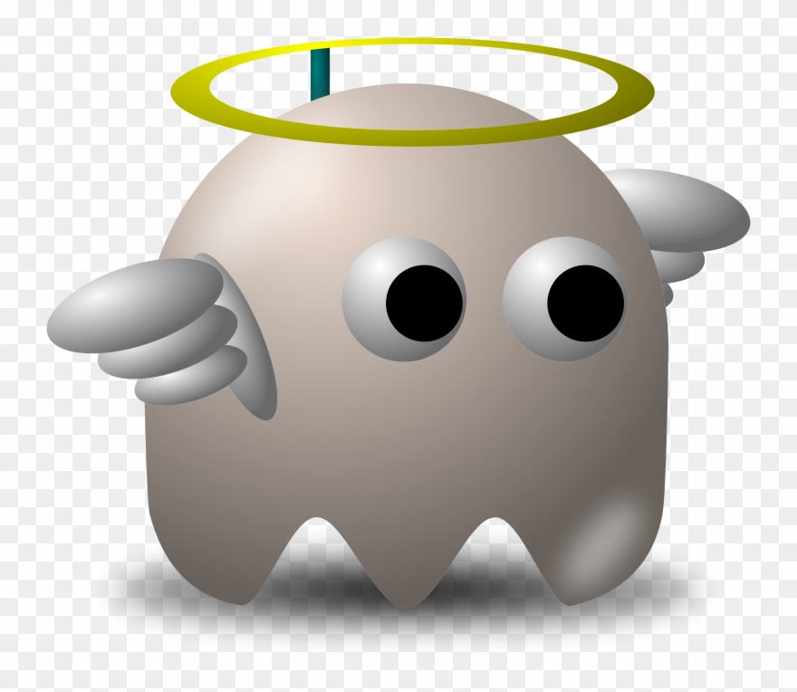Halo Clip Art Download - Pacman Angel - Png Download (#301160) - PinClipart