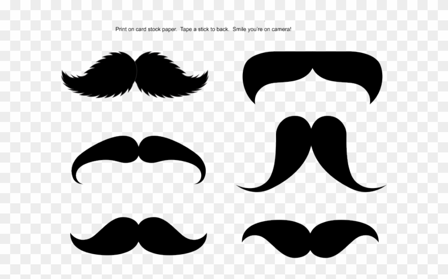 Download Mustache Clipart Stick Printable - Moustache Prop For Photo ...