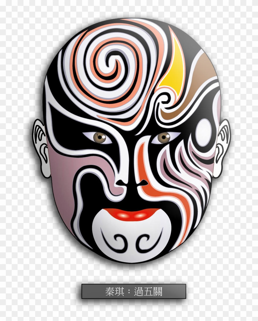 Beijing Opera Mask Clipart (#3008619) - PinClipart
