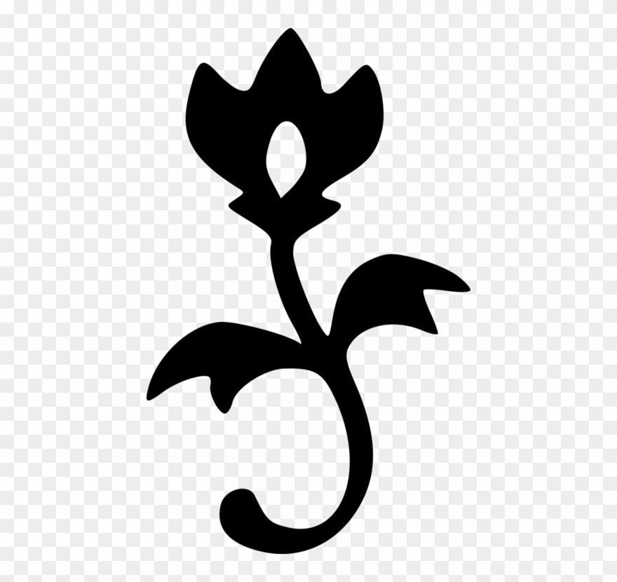 Flower User Interface Computer Icons Leaf Stencil Clipart (#3016386 ...