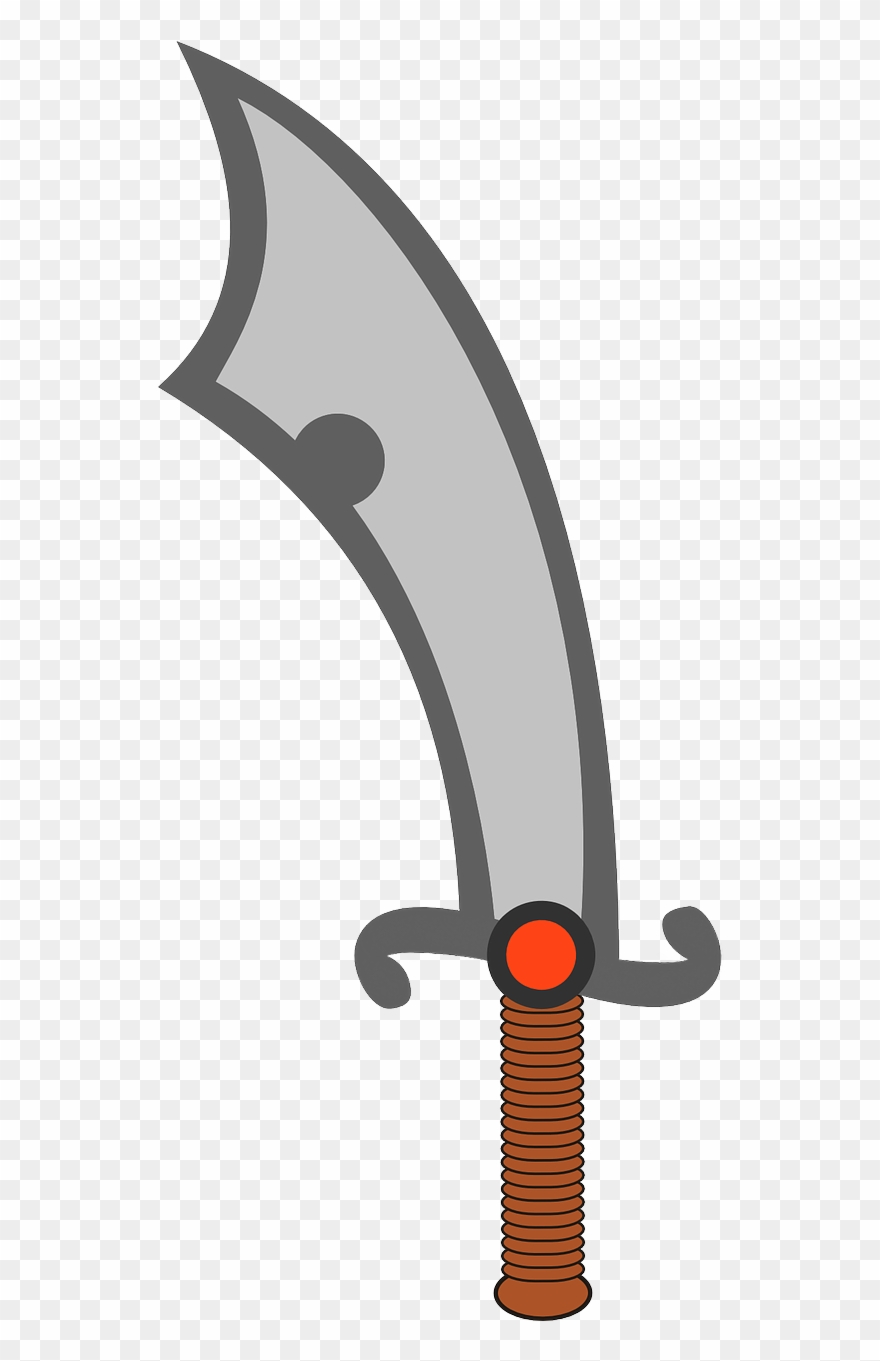 Scimitar Slice Sword Weapon Clipart (#3025107) - PinClipart