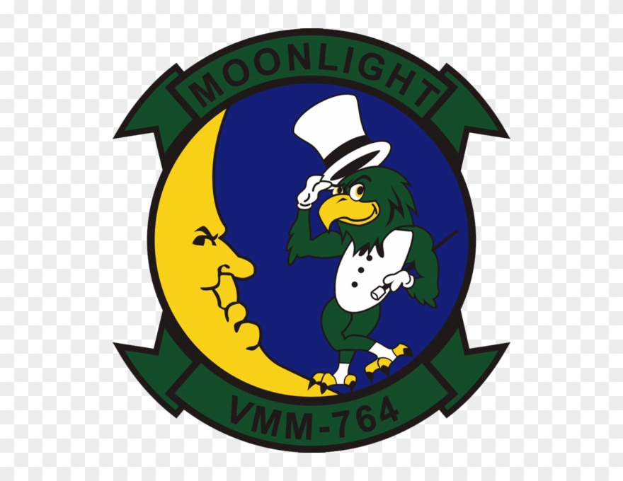 Usmc Vmm-764 Moonlight Sticker With Osprey Military, Clipart (#3030150 ...