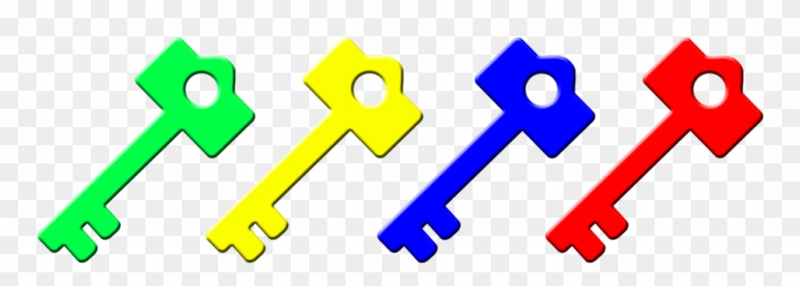 Green Key 50 Points ~ Yellow Key 50 Points ~ Blue Key Clipart (#3031535 ...