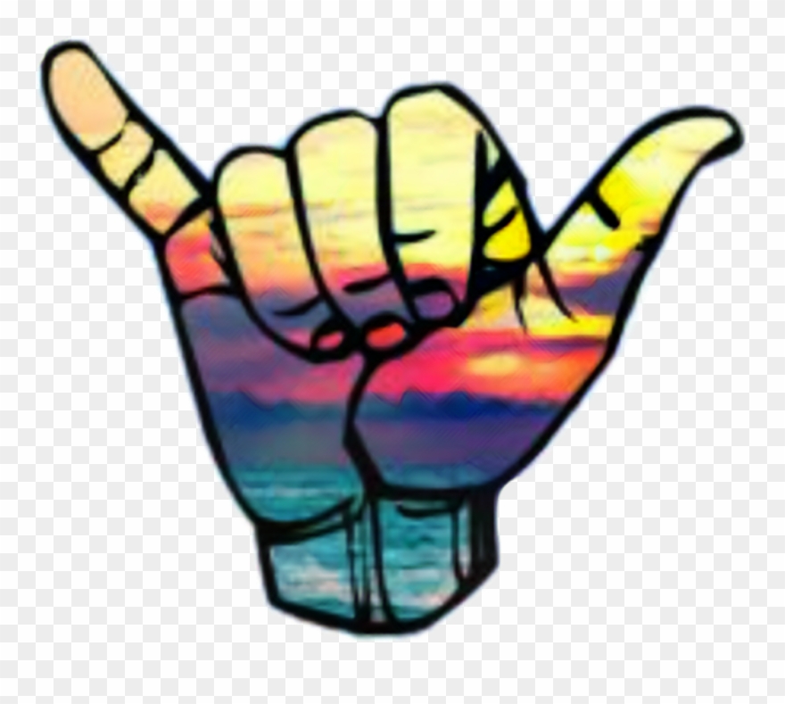 Download Hangloose Sticker Clipart (#3091341) - PinClipart