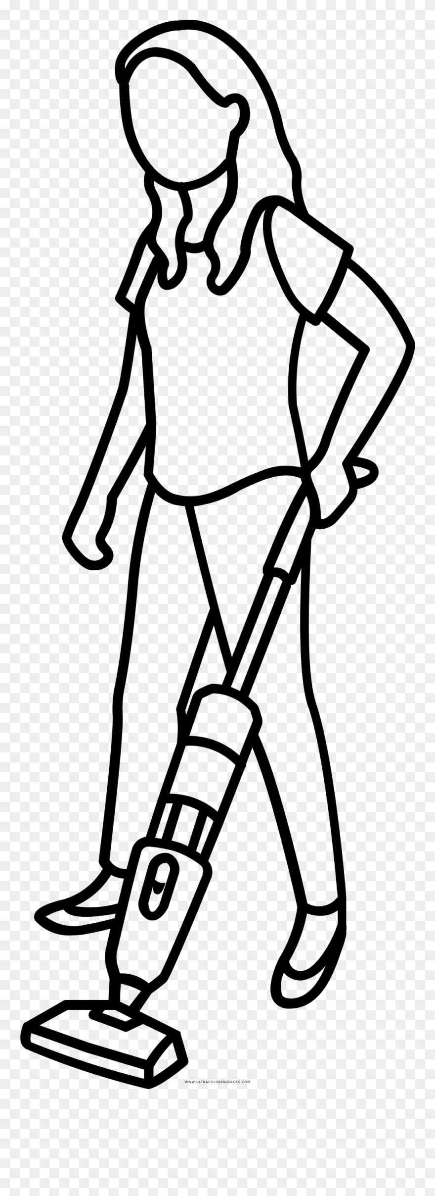 Housekeeper Coloring Page Clipart (#3106328) - PinClipart