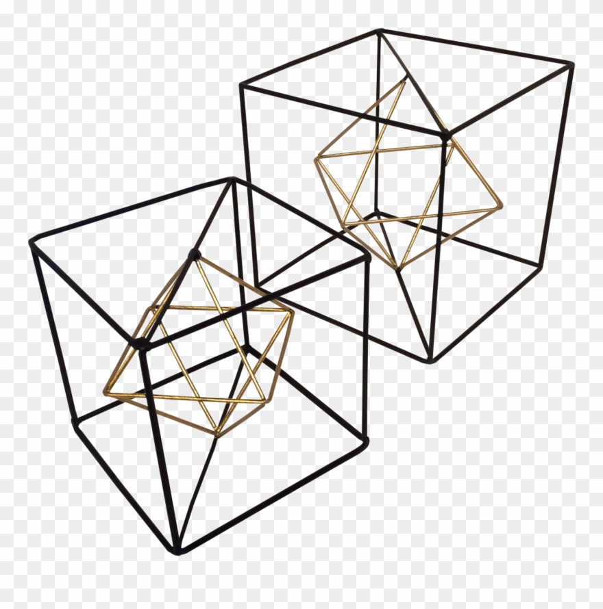 Download Picture Transparent Stock Geometric Cubes A Pair Chairish ...