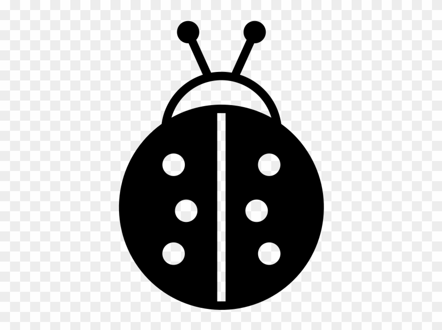 Download Lady Bug Clip Art Black And White - Png Download (#3128745 ...
