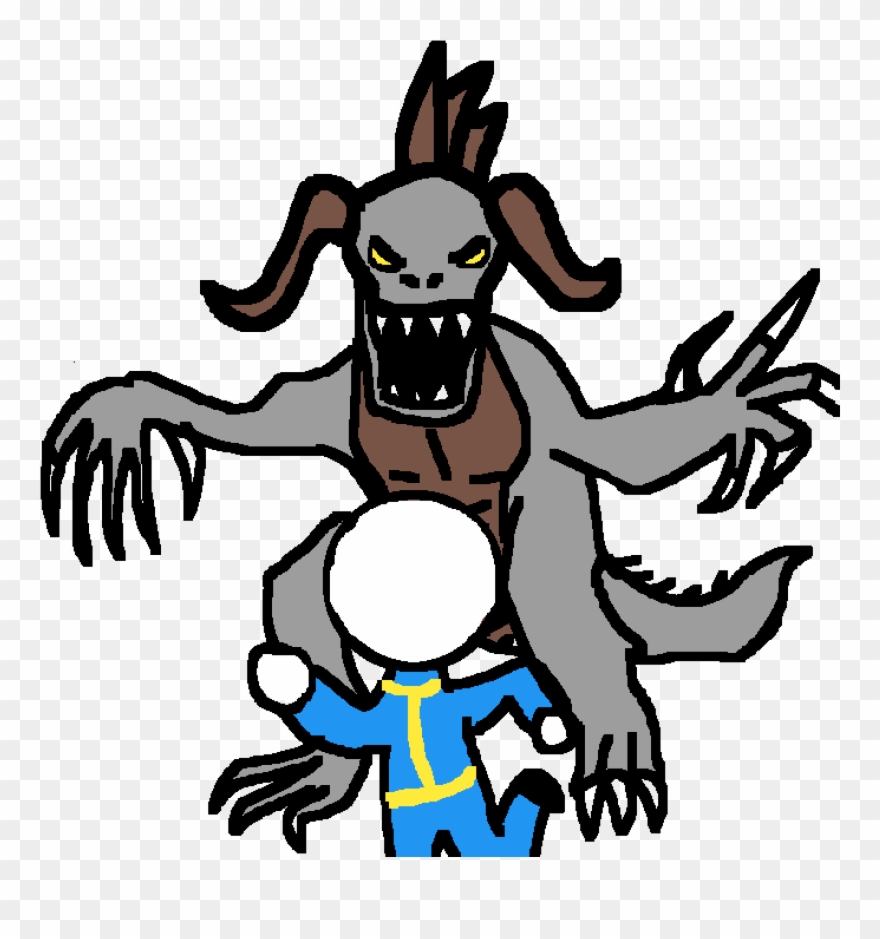 A Deathclaw Is Chasing U Clipart (#3132357) - PinClipart
