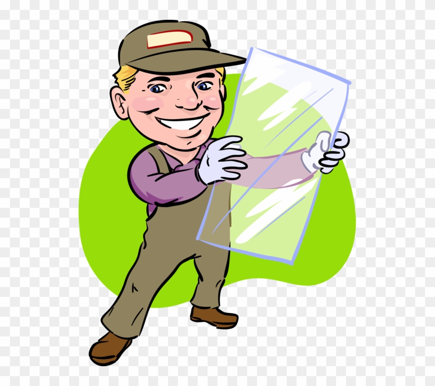 Download Vector Illustration Of Window And Glass Repairman Provides ...