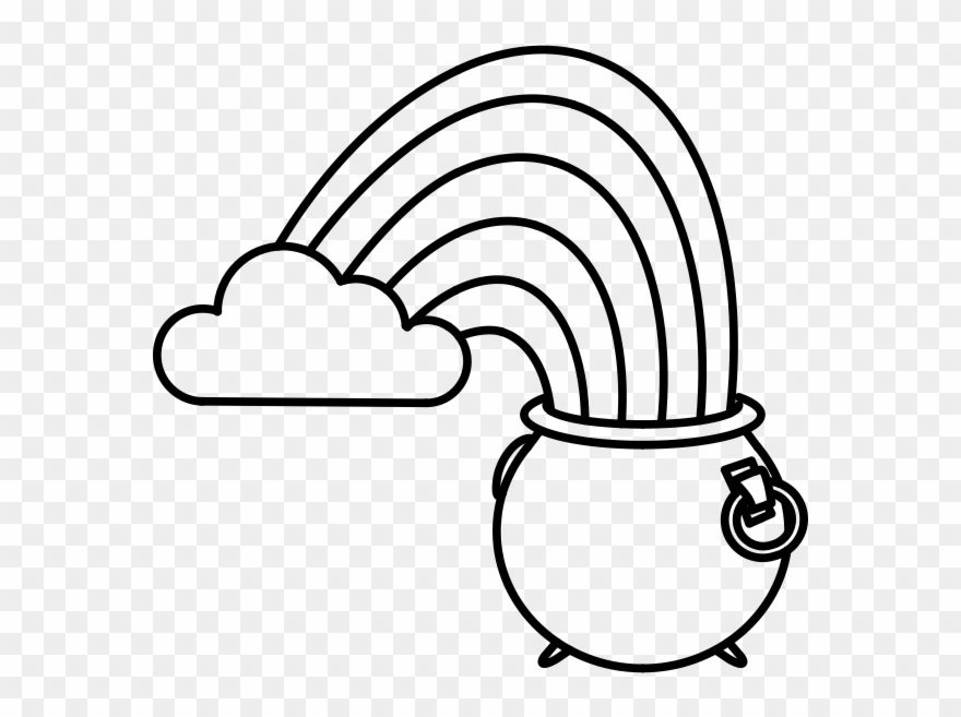 Rainbow Clip Art Black And White - Png Download (#3172908) - PinClipart