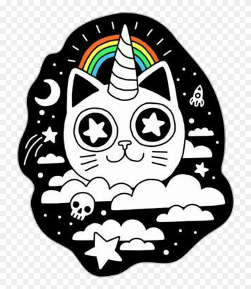 Caticorn Sticker Clipart (#3172912) - PinClipart