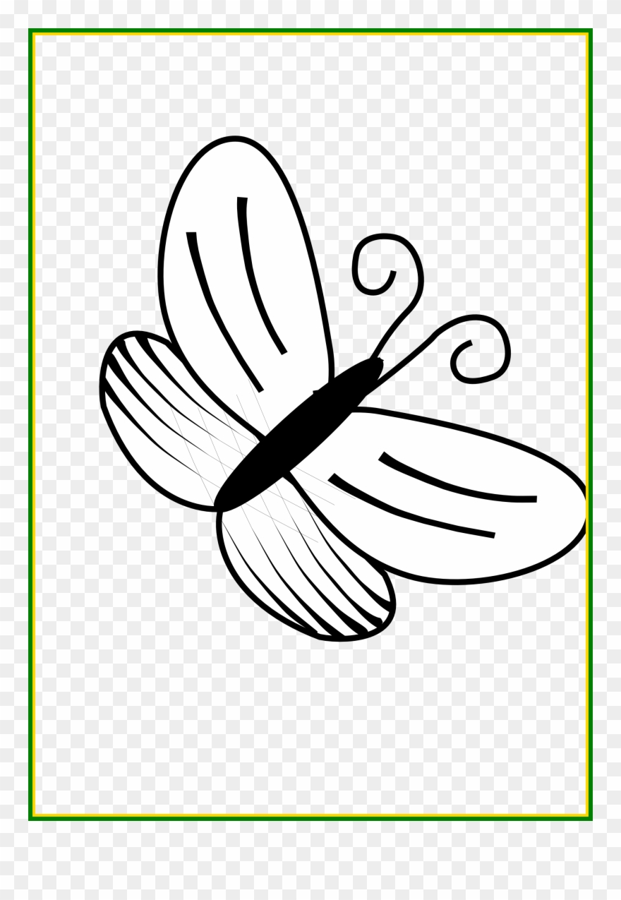 Inspiring Line Of Butterflies Best Drawing And - Butterfly Clipart ...