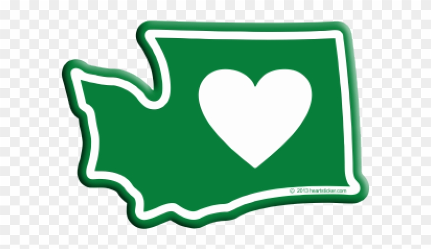 Download Oregon Clipart Heart - Washington State Heart - Png Download ...
