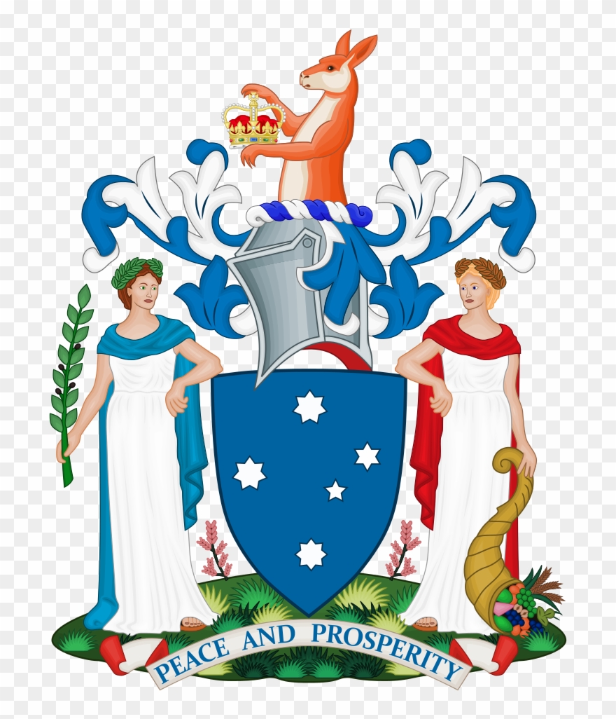 Coat Of Arms Of Victoria - Victoria Coat Of Arms Clipart (#3207607 ...