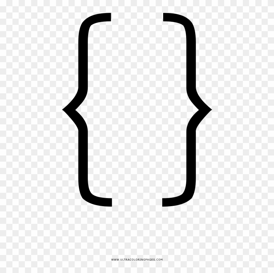 Brackets Coloring Page Clipart (#3225787) - PinClipart