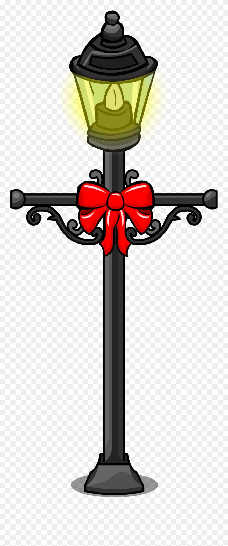 Download Wrought Iron Lamp Post Sprite 003 - Street Light Clipart ...