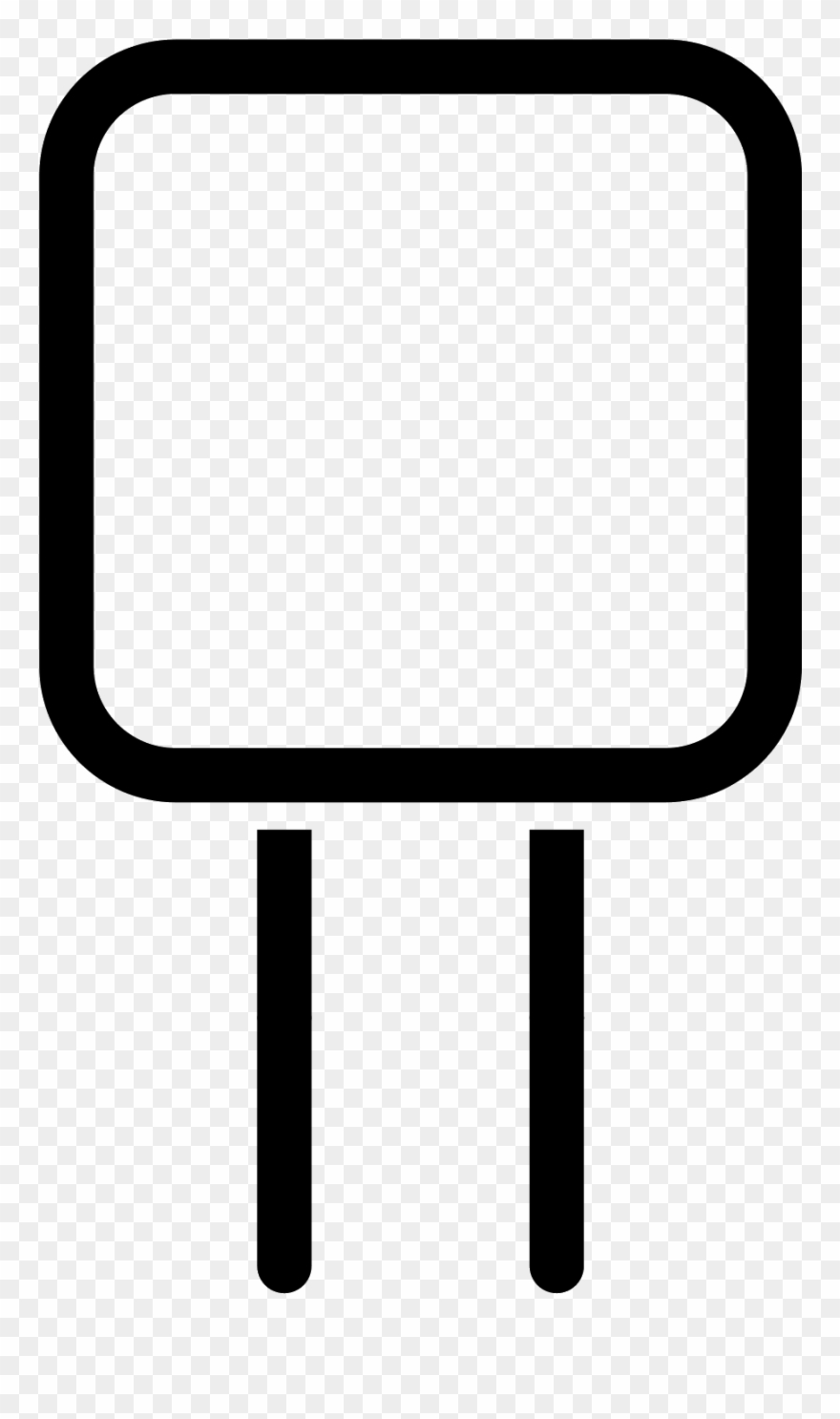 This Icon Has A Square And All Four Corners Of The Clipart (#3236453 ...