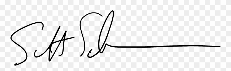 Signature Of Scott Scherr - Line Art Clipart (#3244760) - PinClipart