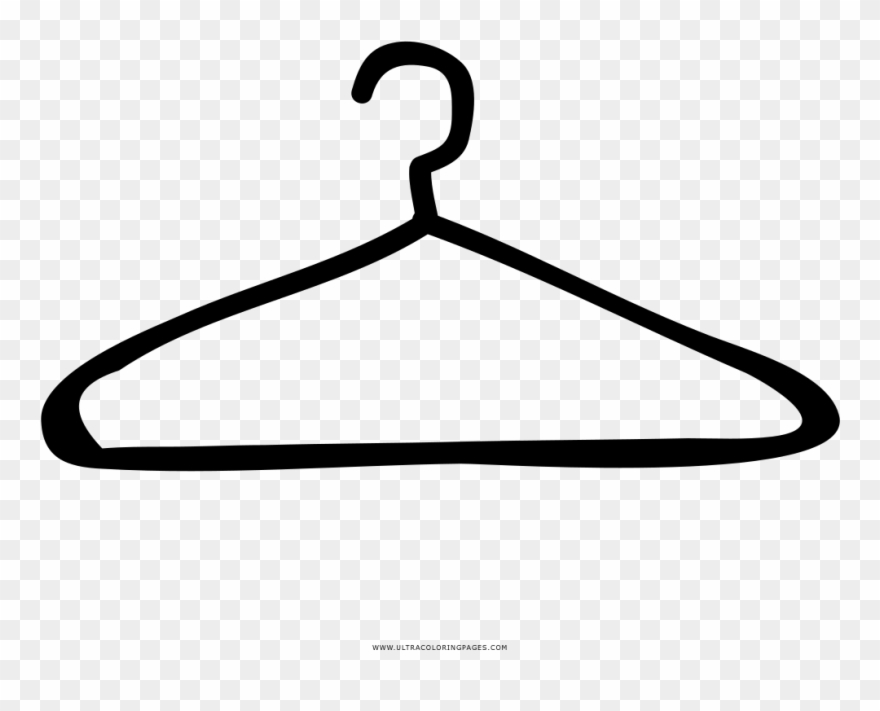 Hanger Coloring Page - Clothes Icon Transparent Clipart (#3257056 ...