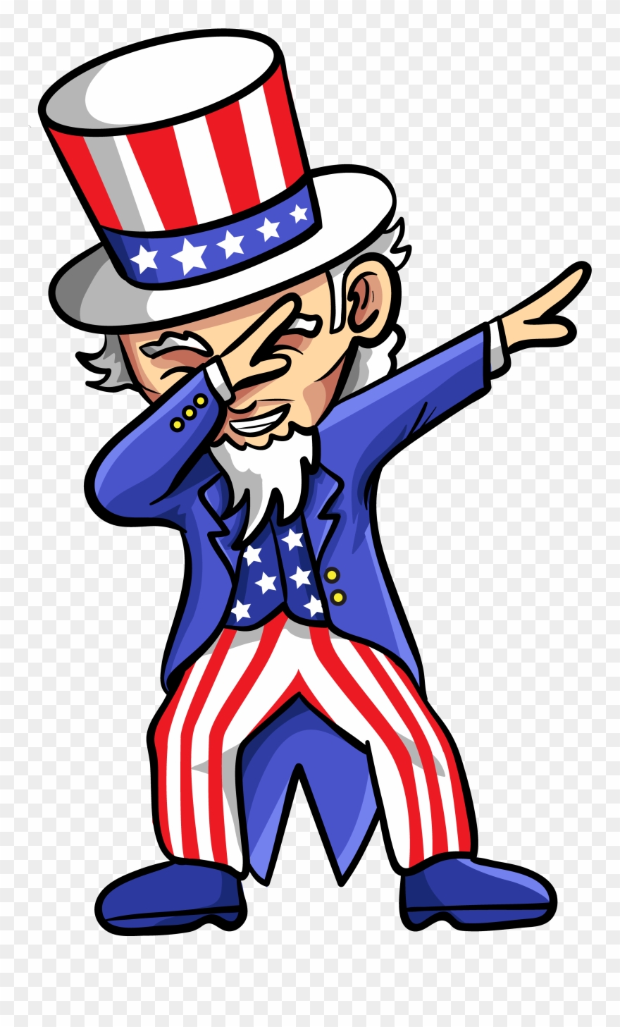 Enjoy Exploring My Little Corner - Uncle Sam Dabbing Clipart (#3257641 ...