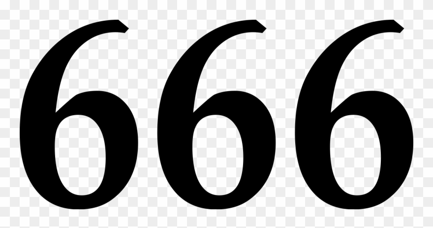 666 Transparent - 666 Png Clipart (#3263912) - PinClipart