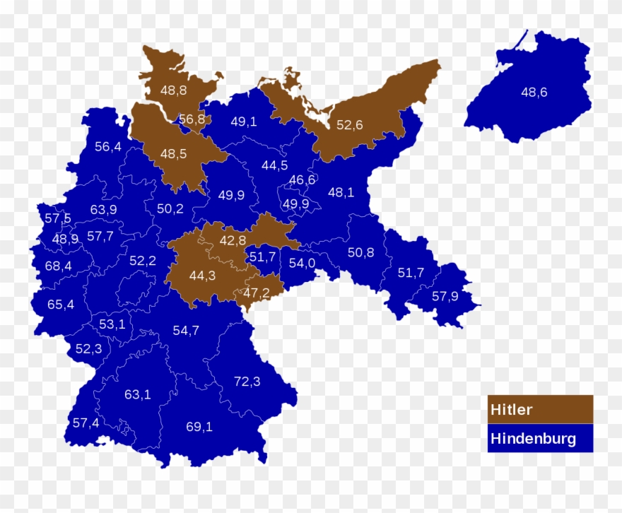 Download 1200 X 951 0 - German Election Map 1933 Clipart (#3278715 ...