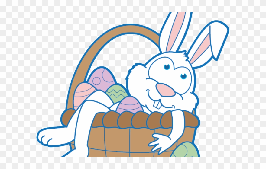 Easter Basket Bunny Clipart Clip Art - Easter Bunny - Png Download ...