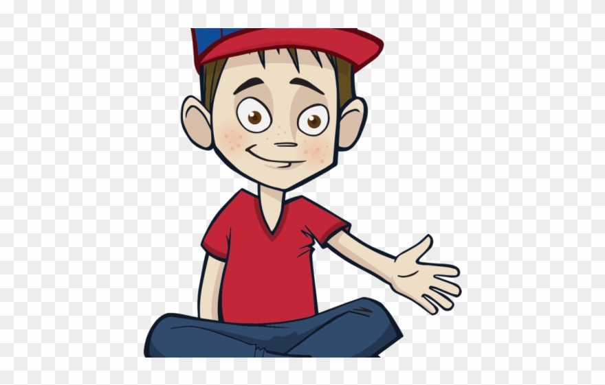 Ping Pong Clipart Carom - Kid Sitting Down Cartoon - Png Download ...