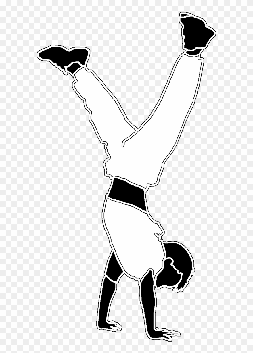 Download White Black Silhouette Boy Doing Handstand - Do A Handstand ...