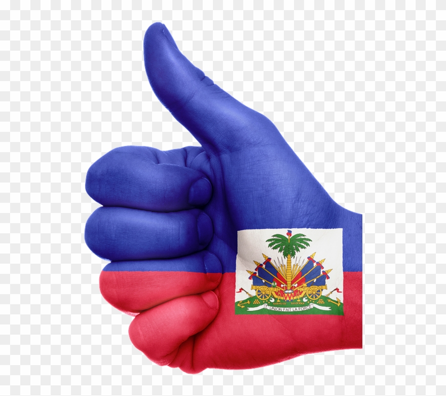 Download Haitian Flag Png - Haiti Hand Clipart (#3332392) - PinClipart
