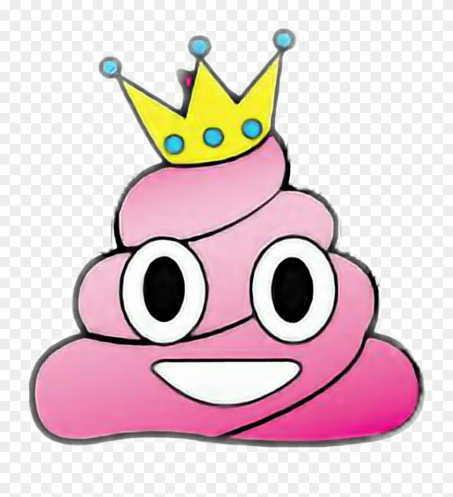 Download Princess Sticker - Pink Poop Emoji Clipart - Png Download ...