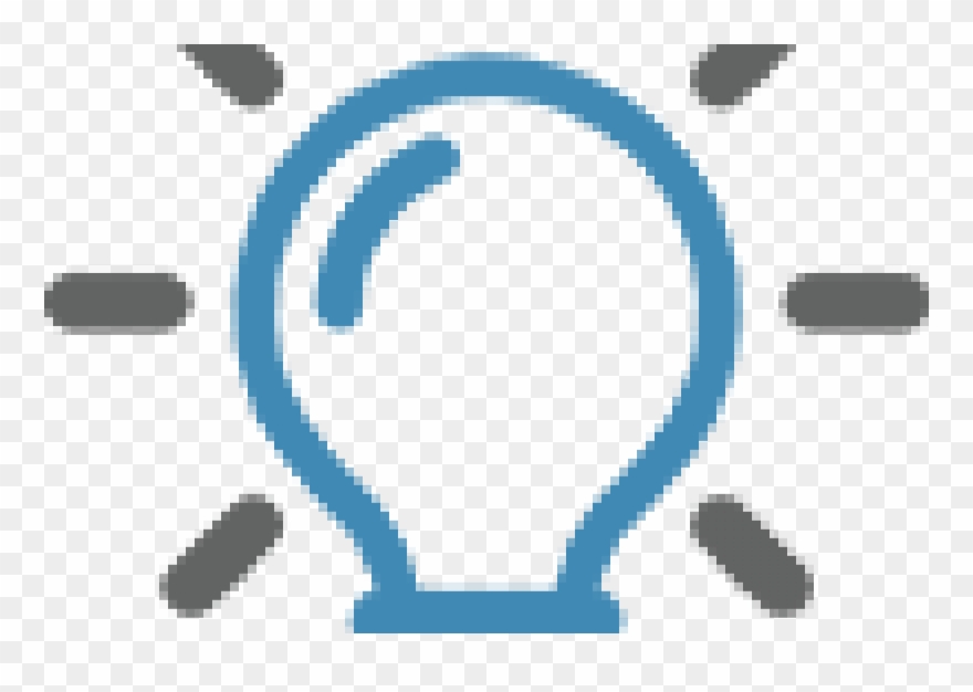 Lightbulb Icon - Circle Clipart (#3346527) - PinClipart